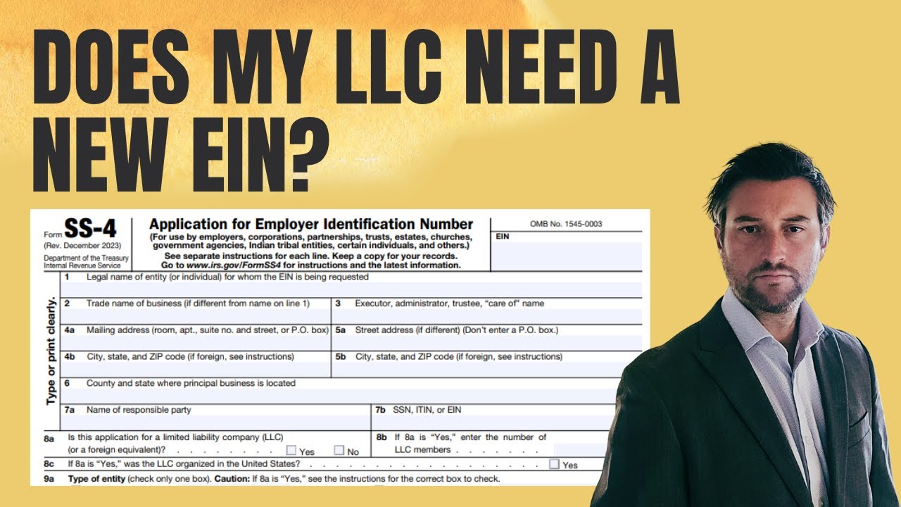 Does my LLC Partnership Need a New EIN? - YouTube