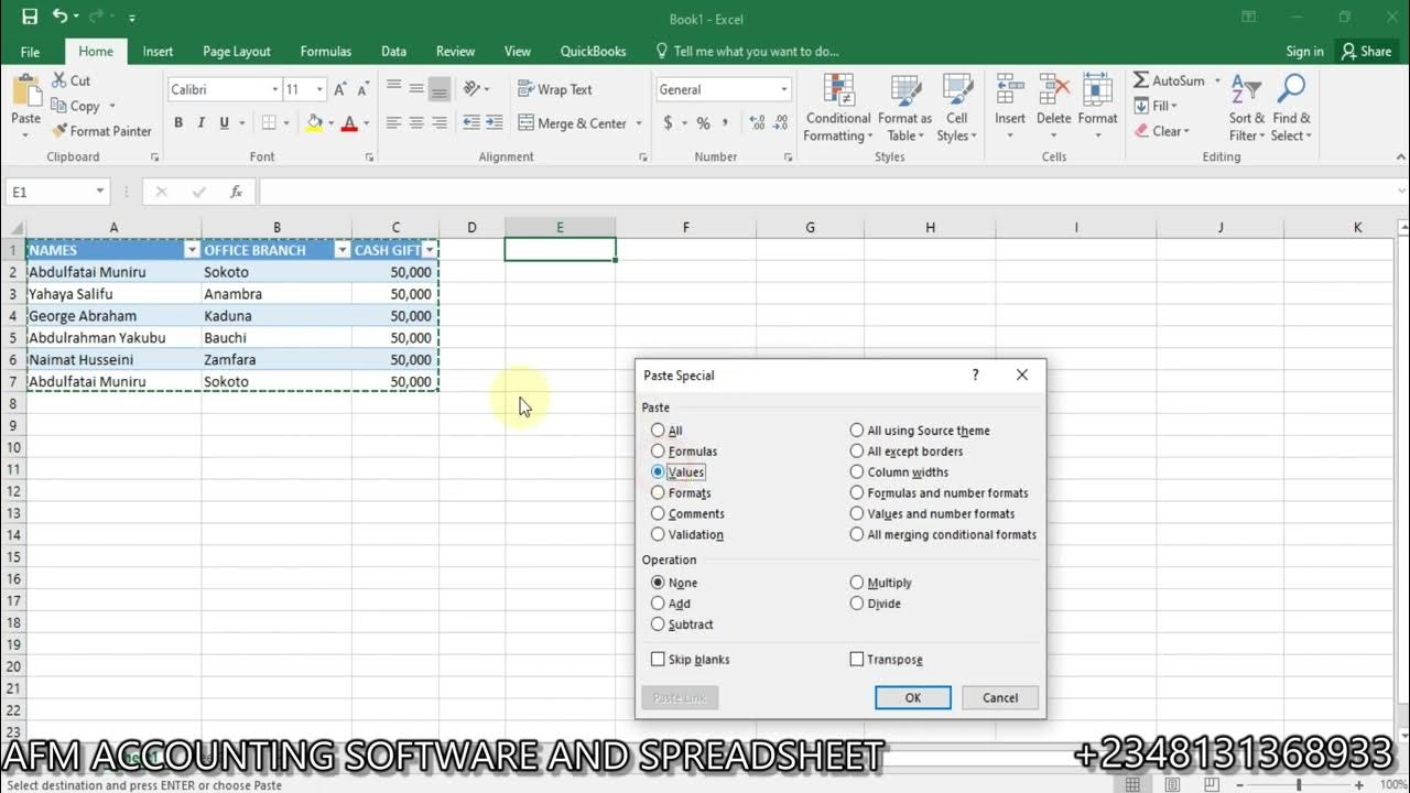 How to transform table arrays from Vertical to Horizontal - YouTube