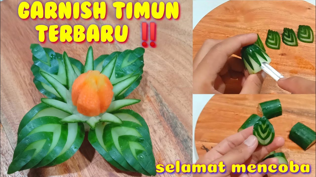MUDAH DI BUAT ‼️ GARNISH TIMUN UNTUK HIASAN TUMPENG - YouTube