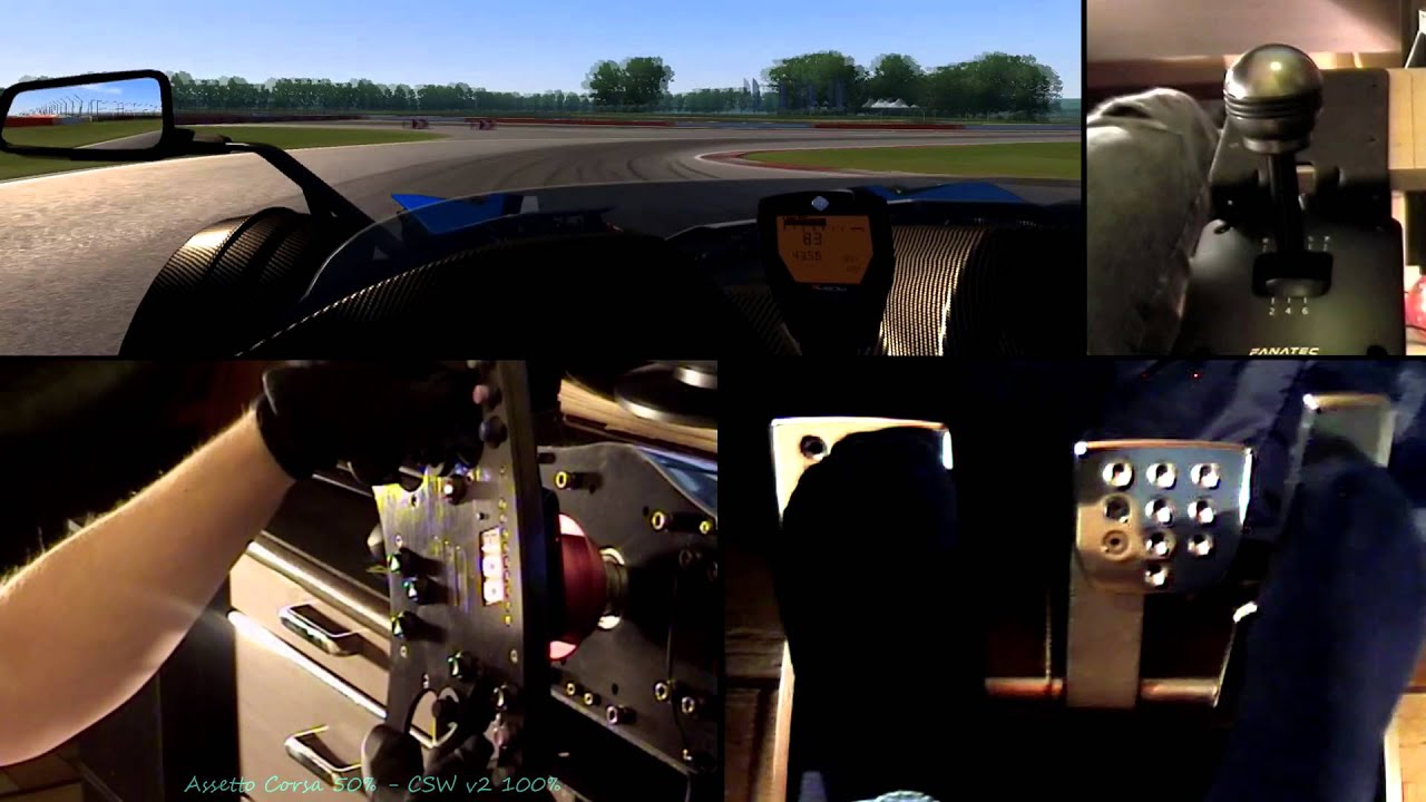 Fanatec Clubsport wheel v2 (pre-production) - F1 rim gameplay - YouTube