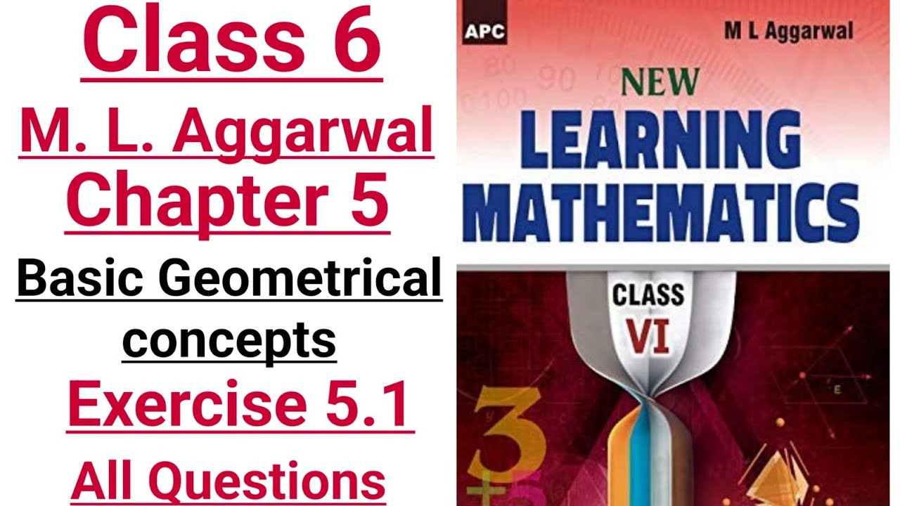 ml aggarwal class 6 maths chapter 5 (Basic Geometrical Concepts ...