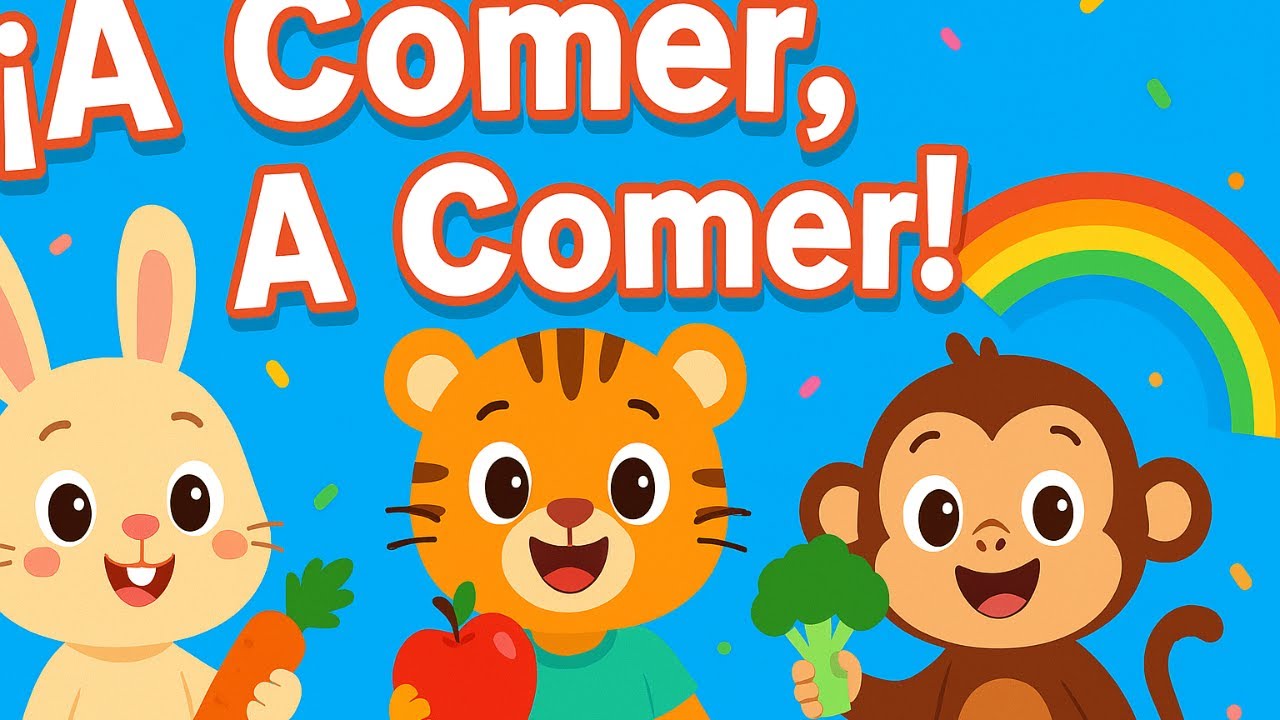 ¡A Comer, A Comer! 🍎🎶 | Canción Infantil Divertida y Educativa sobre ...