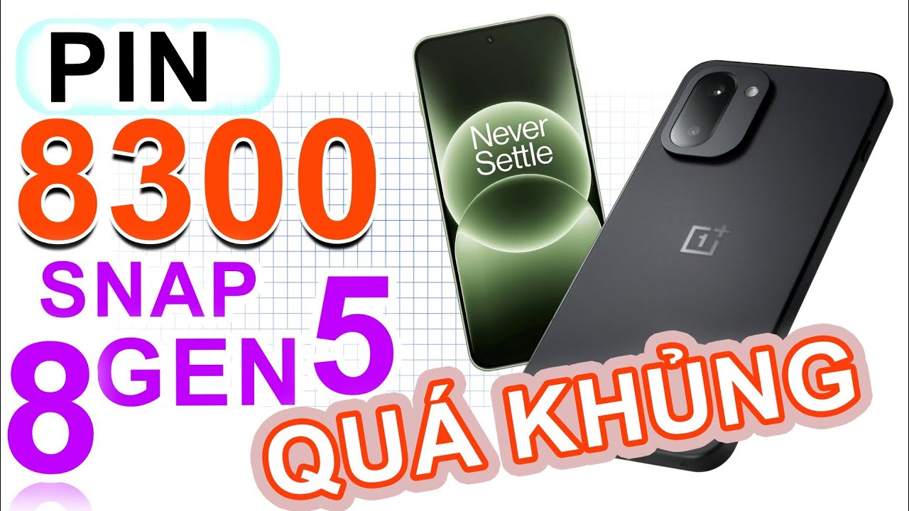 Trải nghiệm OnePlus Ace 6T: Pin 8300, màn 165Hz, IP69K, Snap 8 Gen 5 ...