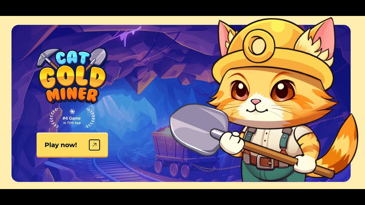 How to Mine CAT GOLD MINER a Telegram Mini Game - YouTube