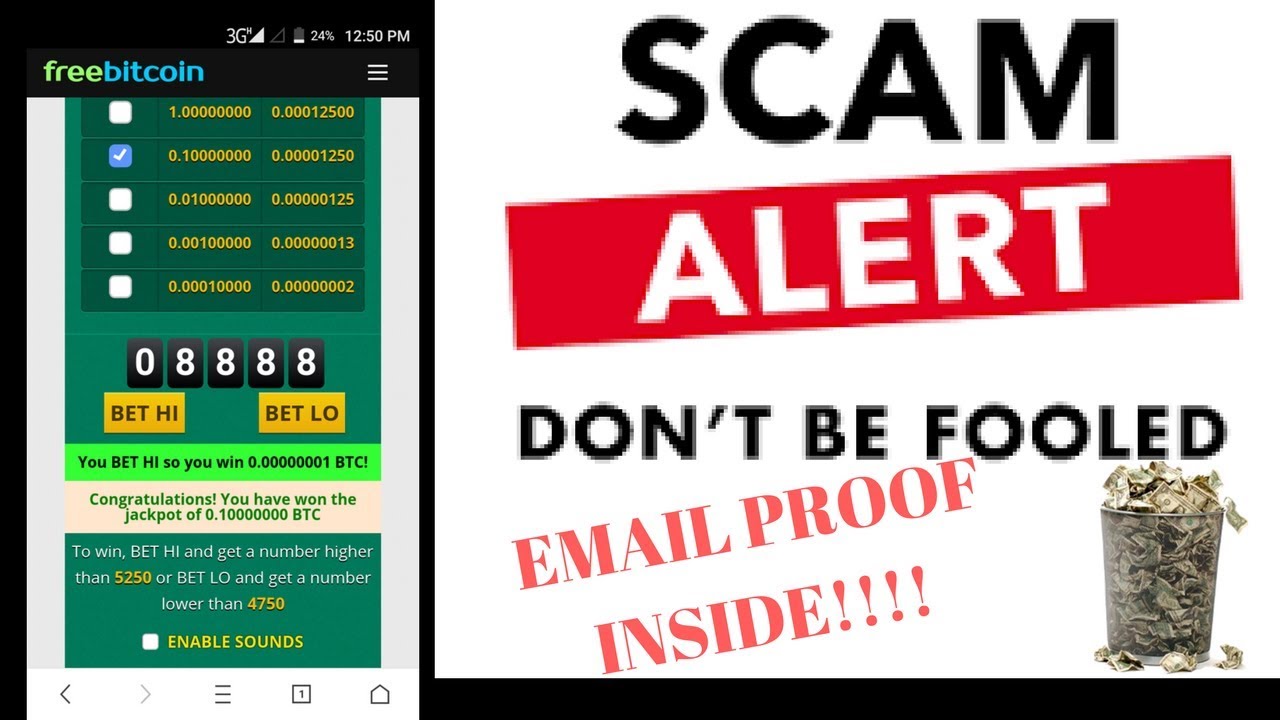 FREEBITCOIN SCRIPTS ARE A SCAM!! SEE PROOF!! - YouTube