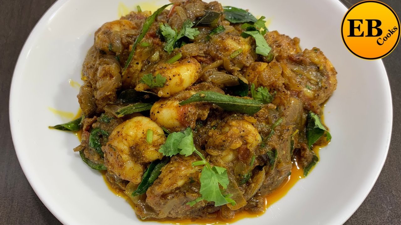இறால் மிளகு வறுவல் l Easy & Tasty Side Dish For Plain Sambar, Rasam l ...