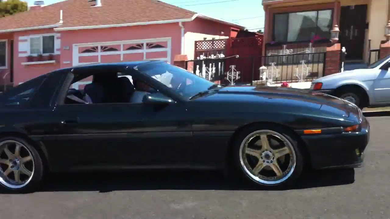 1987 MK3 Supra with Apexi Axleback Exhaust - YouTube