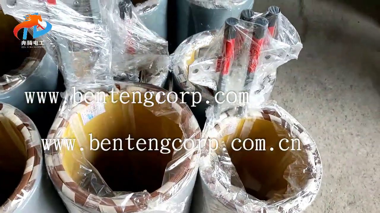 Coil for induction furnace of upwards casting machine - YouTube