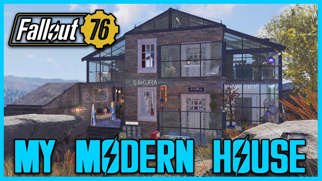 Fallout 76 My Modern House - YouTube