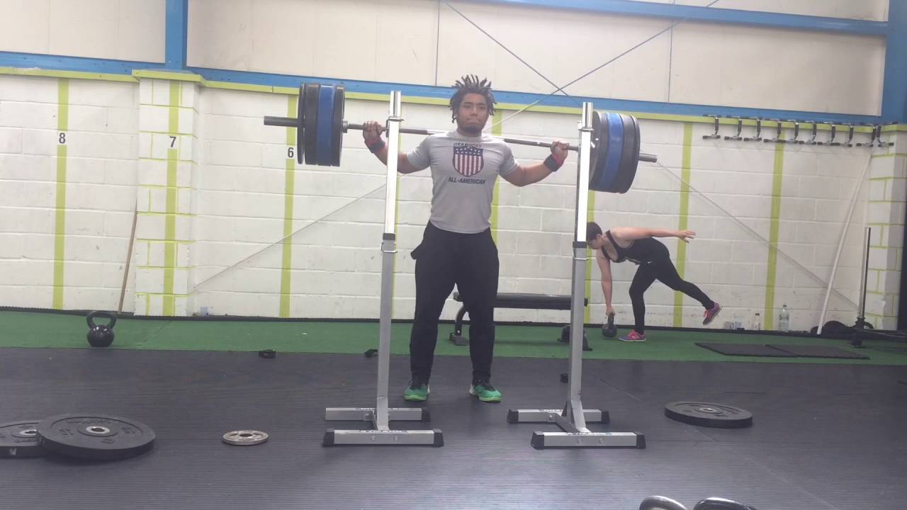 Snatch Grip Push Press : Size & Power Exercise - YouTube