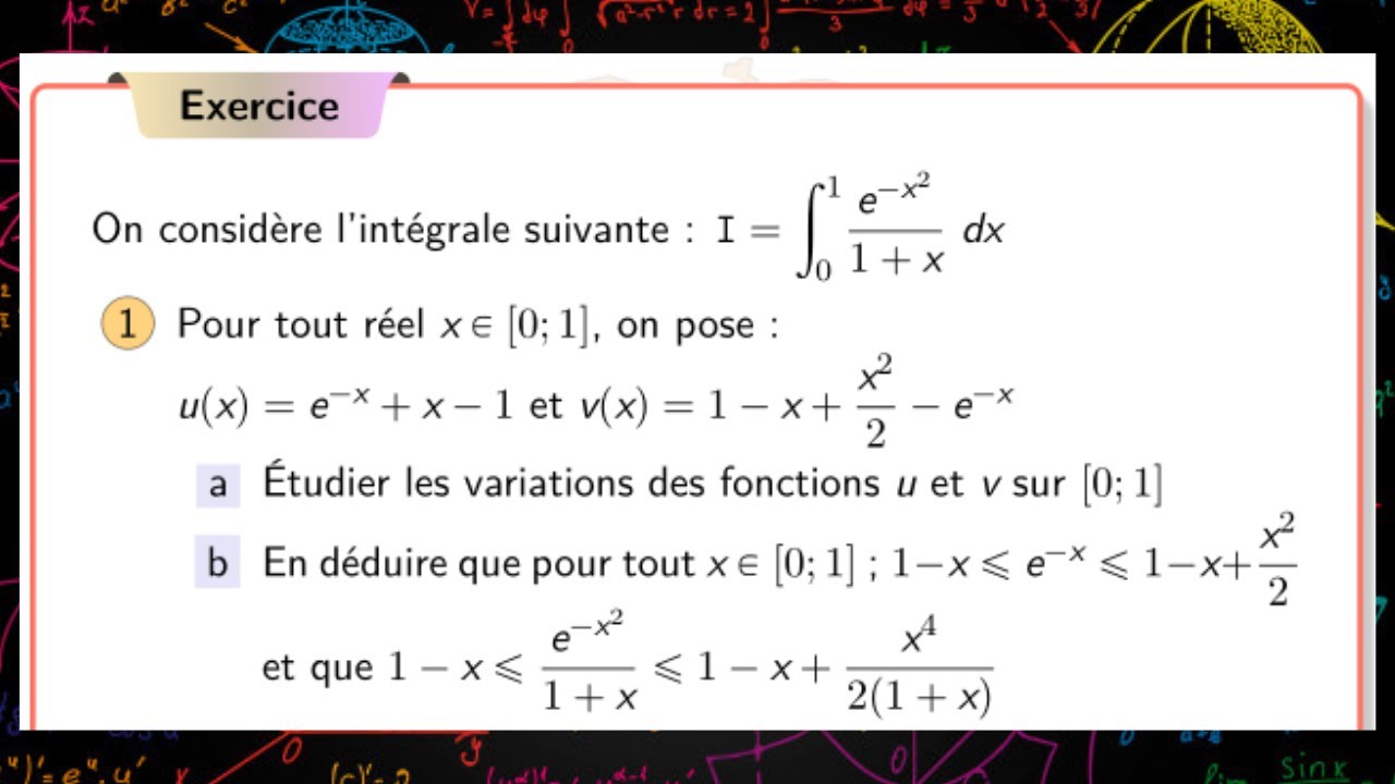 Exercice — Calcul intégral — 2BAC PC/SVT - YouTube