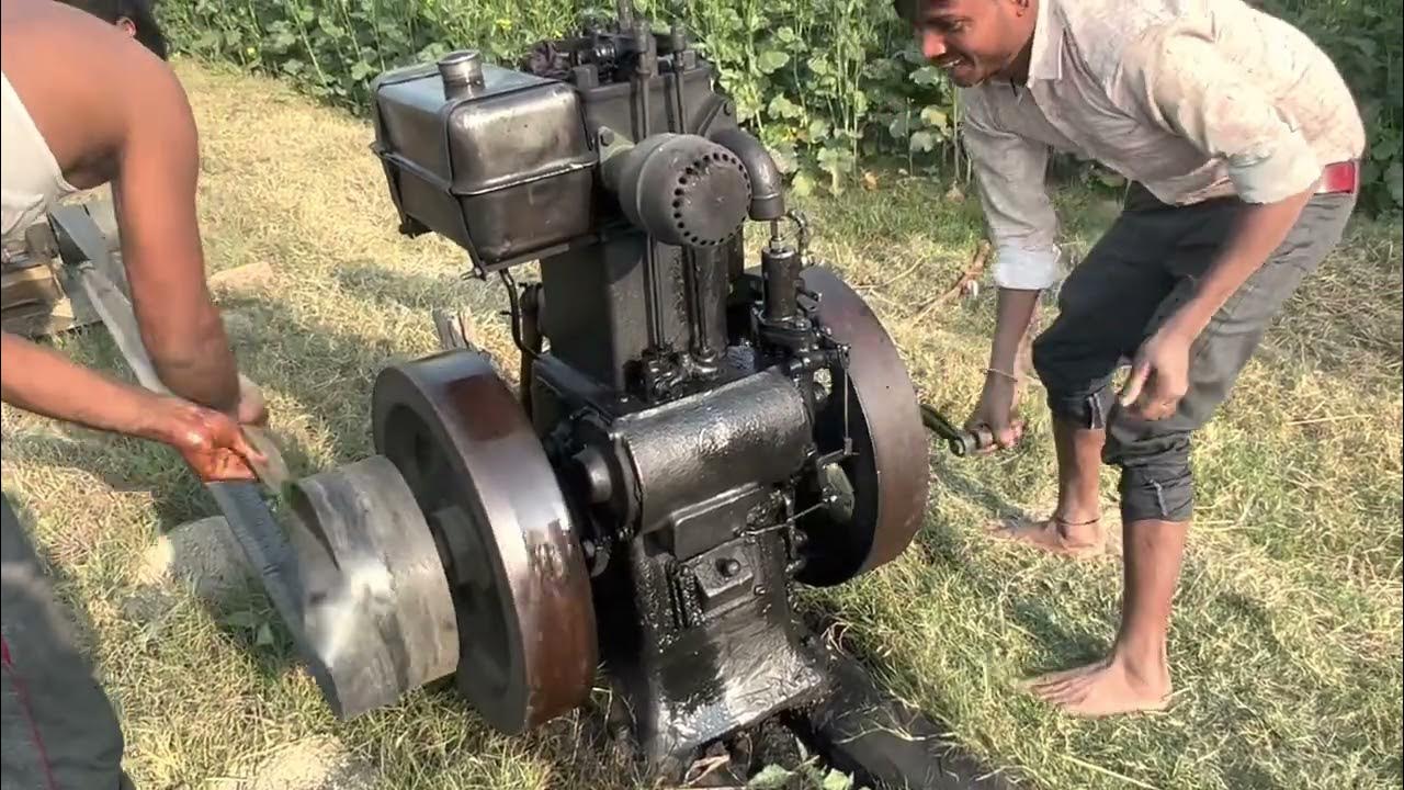 12 hp diesel engine Waterpump set machine setup amazing starting for farmers l 8hp Diesel Engine ...