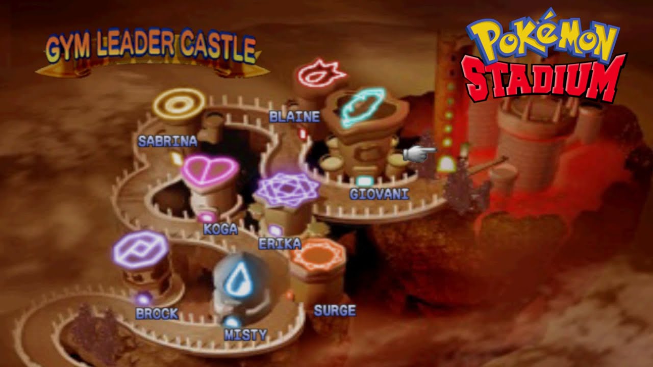 Gym Leader Castle RENTALS ONLY challenge | Pokemon Stadium - YouTube