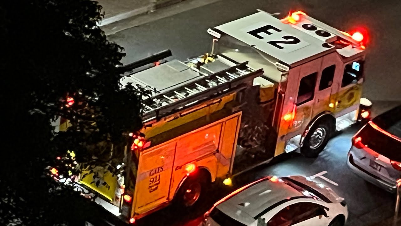 Honolulu fire department Engine 2 return station [read description ...