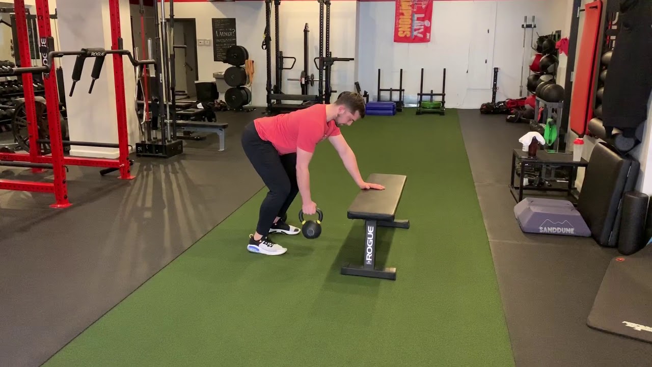 Kettlebell 3 Point Row - Tailored Strength - YouTube
