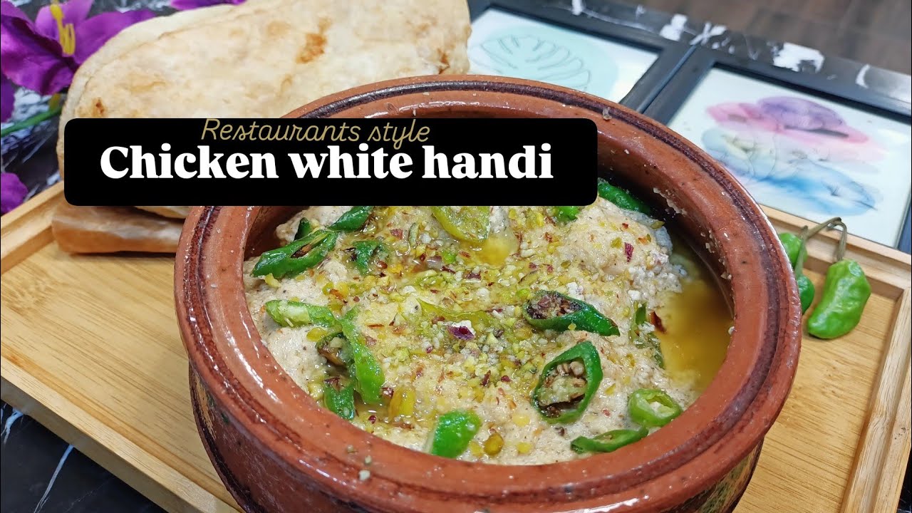 white chicken handi restaurant style recipe - chicken makhani with ...