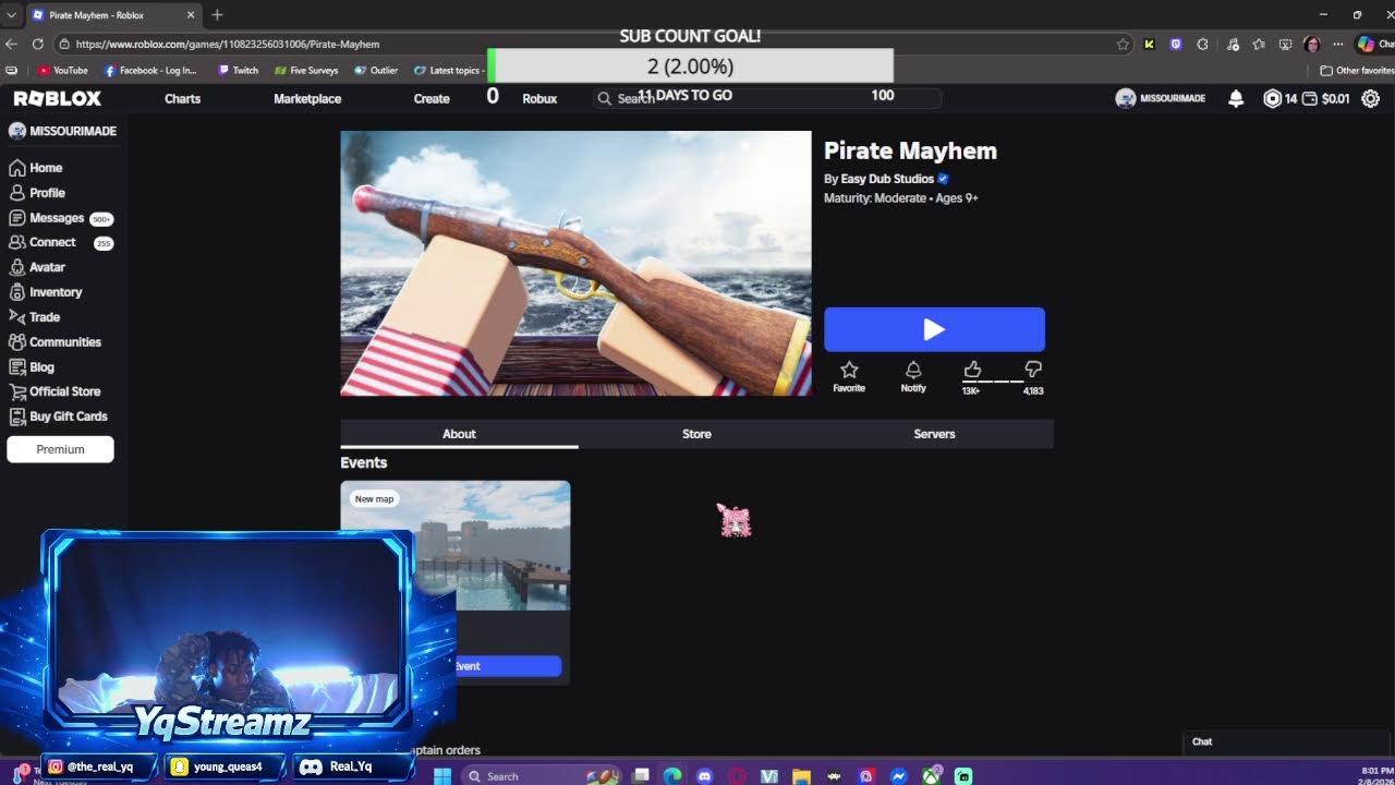 Roblox Rdm Games [UPDT] Stream (WebCam) - YouTube