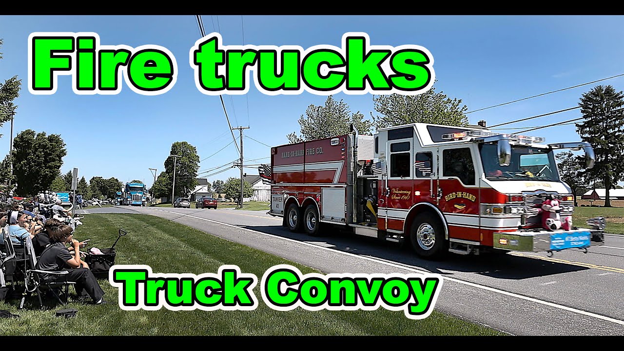 Fire Trucks With Sirens: Make-A-Wish Truck Convoy Lancaster, Pa.Convoy ...