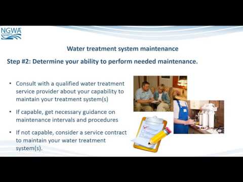 Water Treatment System Maintenance Basics Well Owner - YouTube