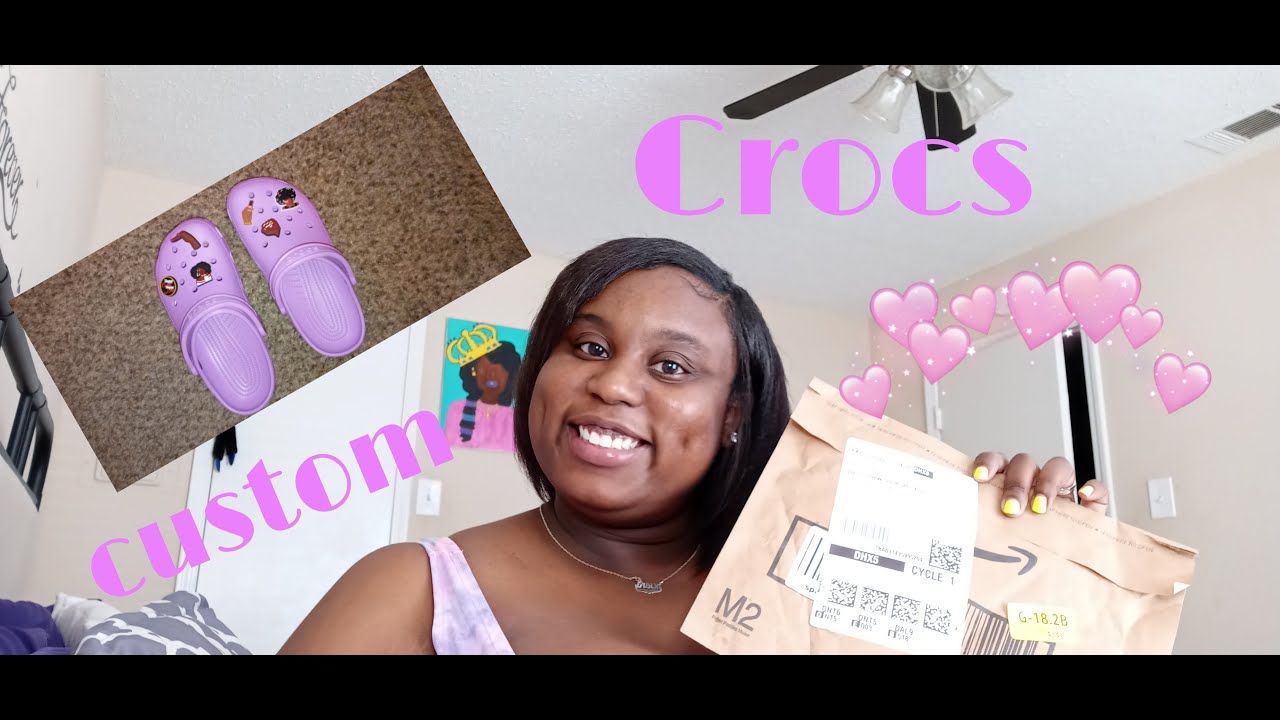 How to customize Crocs! How I customized my first pair💜 - YouTube