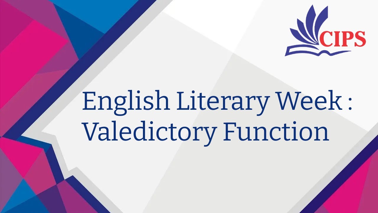 English Literary Week : Valedictory Function 2022 || Classic ...