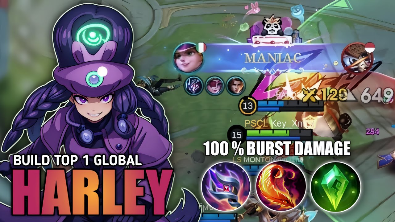 Harley Best Build For 2024!! 100% Burst Damage | Build Top 1 Global ...
