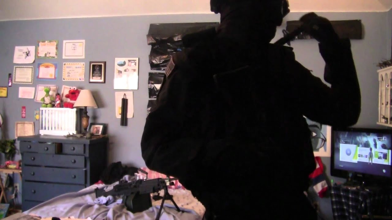 My Airsoft CQB loadout (black kit) - YouTube