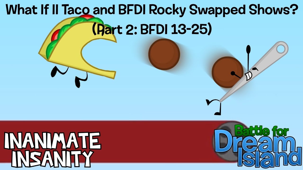 BFDI: What if I.I Taco and BFDI Rocky swapped shows? (Part 2: BFDI 13 ...