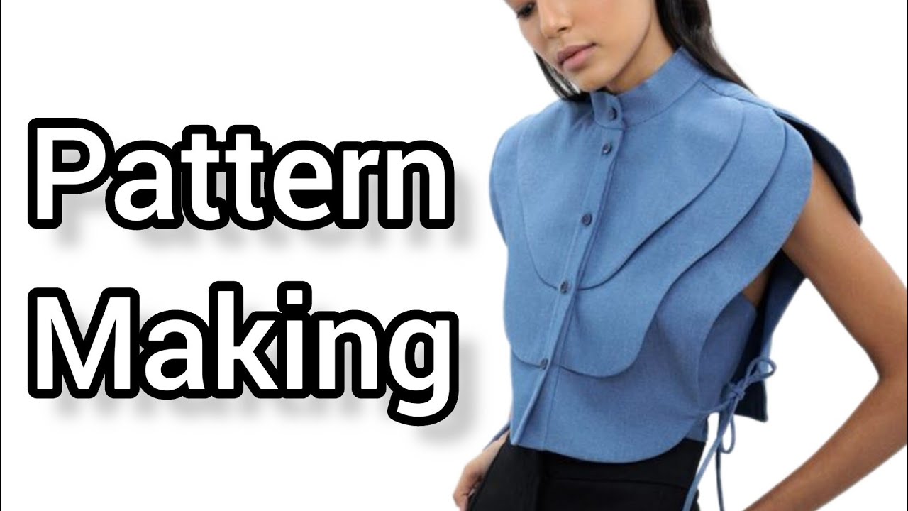 Beautiful collar design pattern making - YouTube