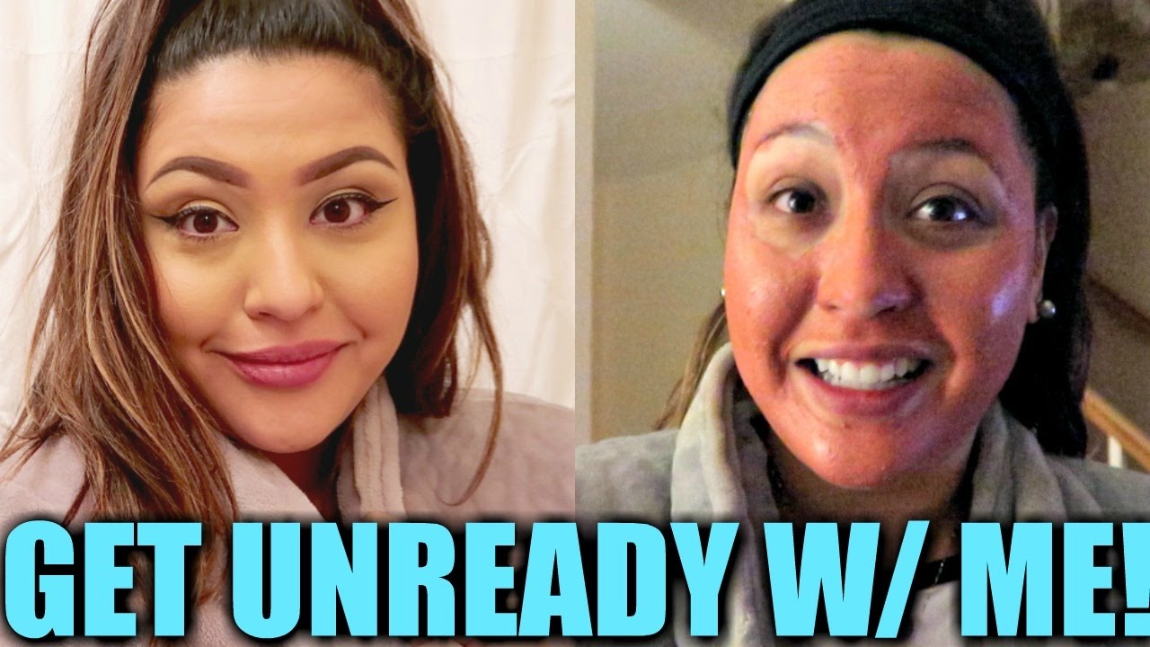 VLOGMAS 17: GET UNREADY W/ ME + BAD SPRAY TAN?! - YouTube