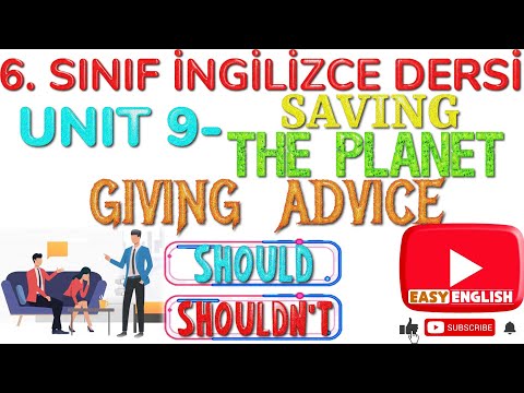 6. SINIF İNGİLİZCE DERSİ 9. ÜNİTE SAVING THE PLANET - [SHOULD] [SHOULDN'T]  (Konu Anlatımı)
