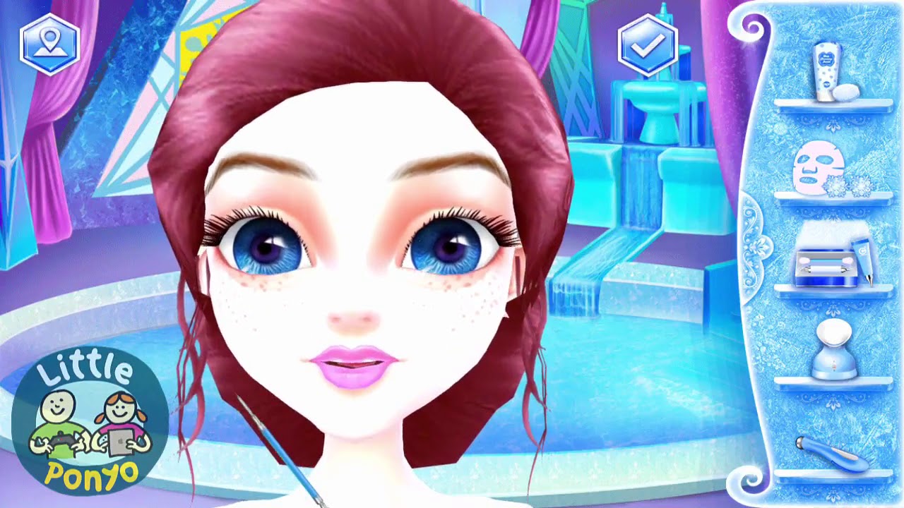 Fun Girl Care - Ice Princess Makeover Kids Games Dress up Makeup Dance ...