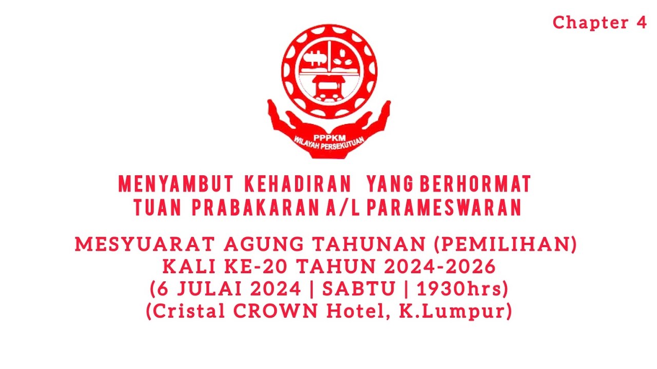 KEHADIRAN YB PRABAKARAN A/L PARAMESWARAN DI MESYUARAT AGUNG TAHUNAN ...