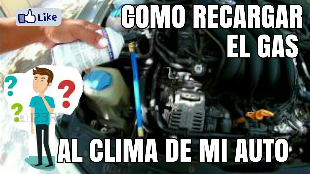 Como recargar el gas al clima de mi auto¡ FACIL¡¡¡ - YouTube