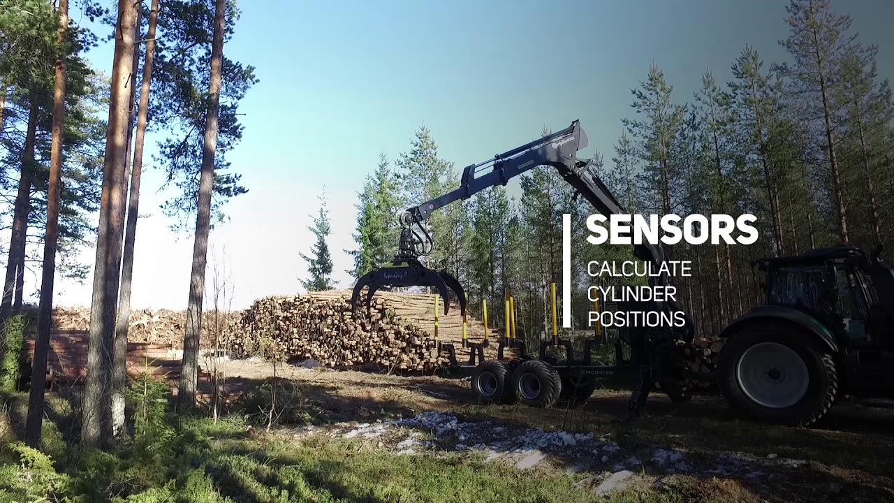 Kronos Smart Boom Control (SBC) for forest crane - YouTube