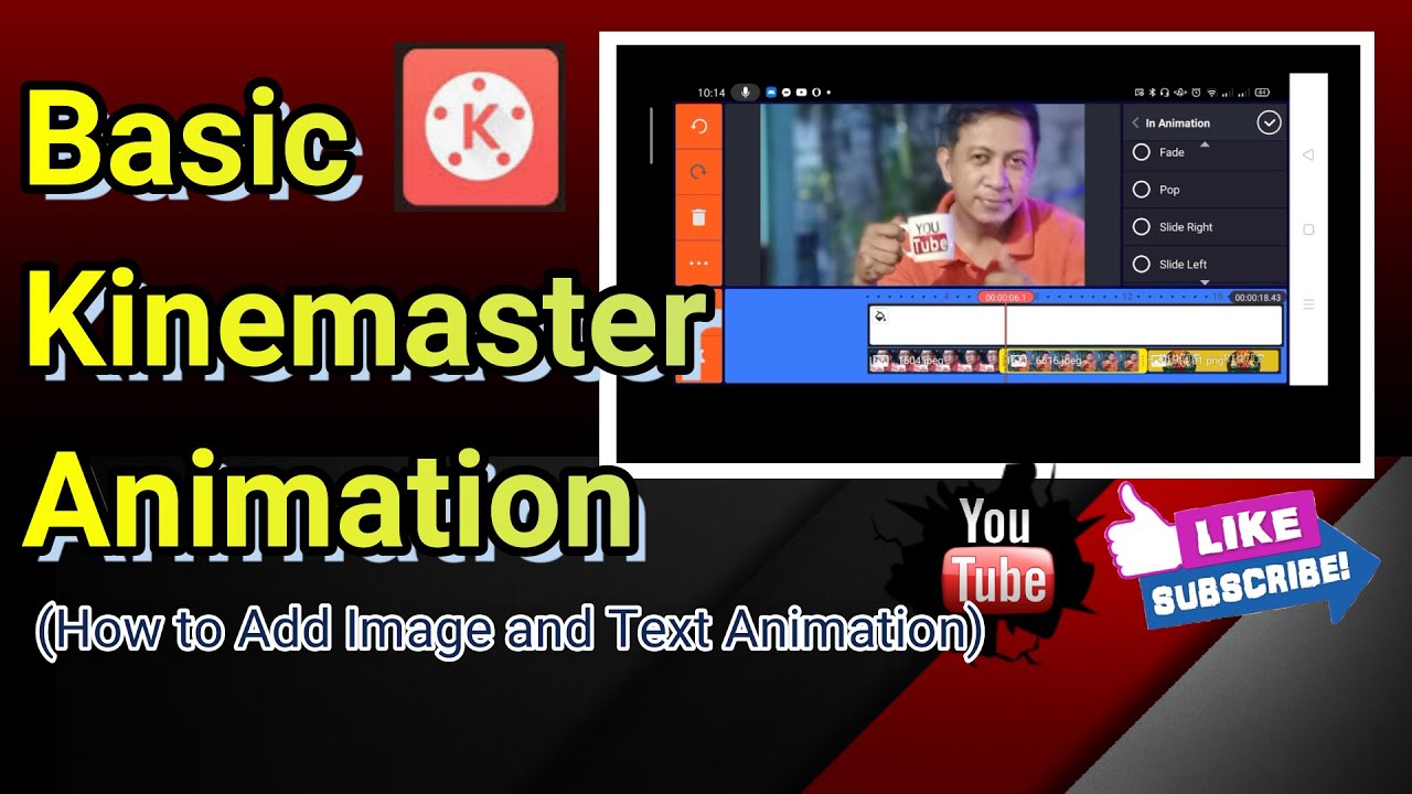 How to Add IMAGE , VIDEO and TEXT ANIMATION @Kinemaster Tutorial 03 ...