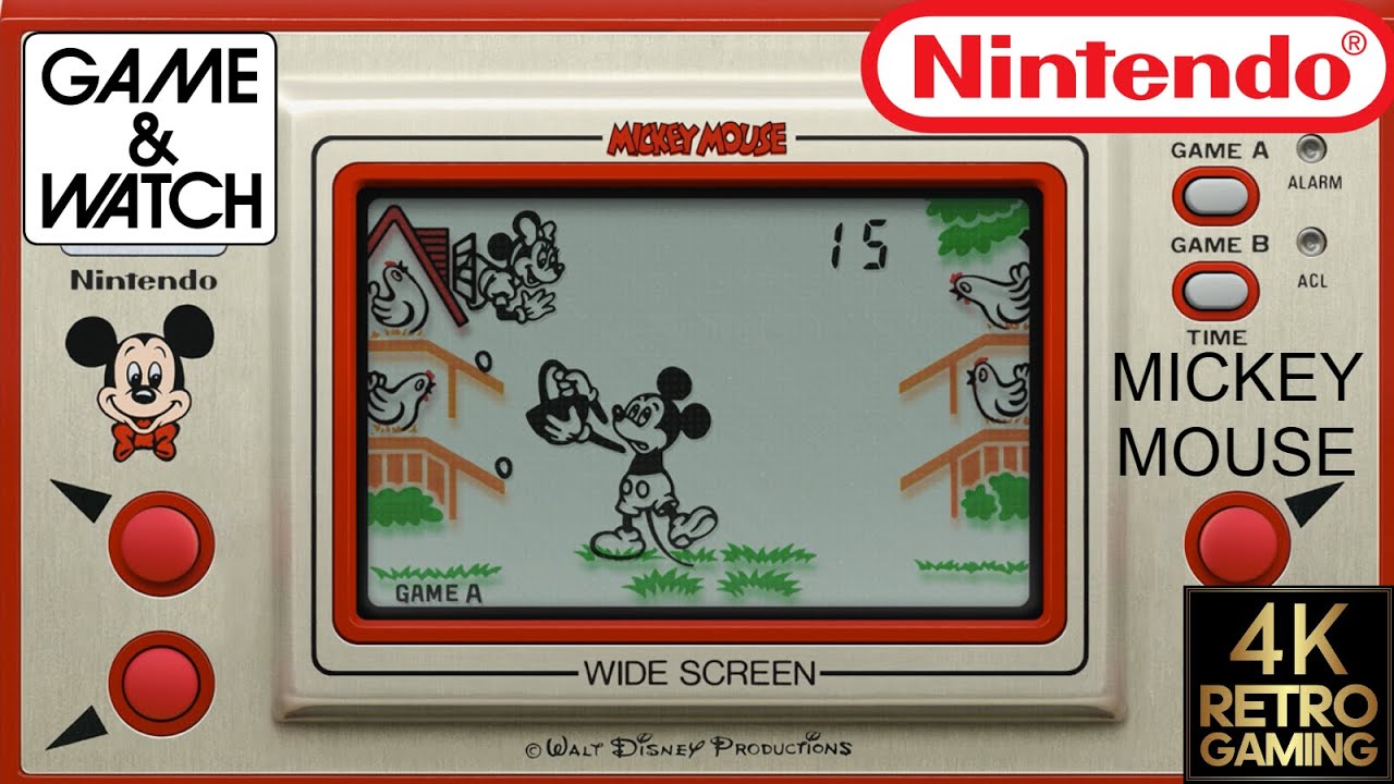 Mickey Mouse Nintendo Game & Watch 4k Gameplay - YouTube