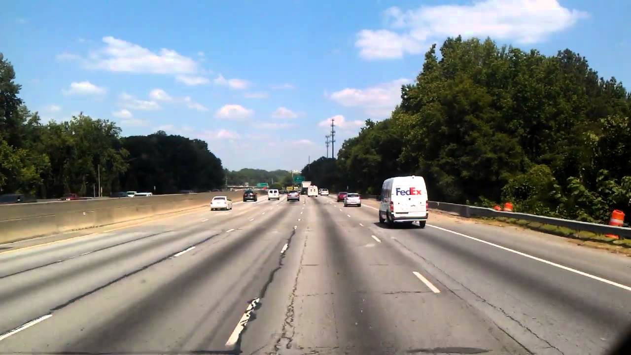Swinging around the 285 Interstate loop in Atlanta, Georgia - YouTube