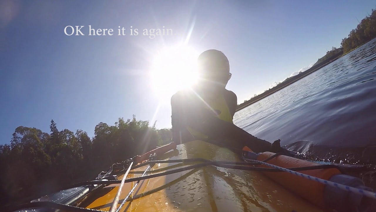 Sea Kayak eskimo roll under sail - YouTube