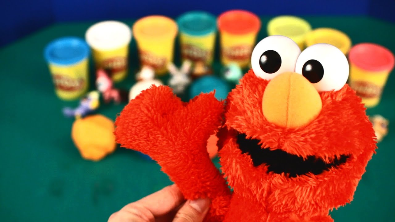 Littlest Pet Shop Play-Doh Surprise Eggs Sesame Street Elmo Kids Toy ...