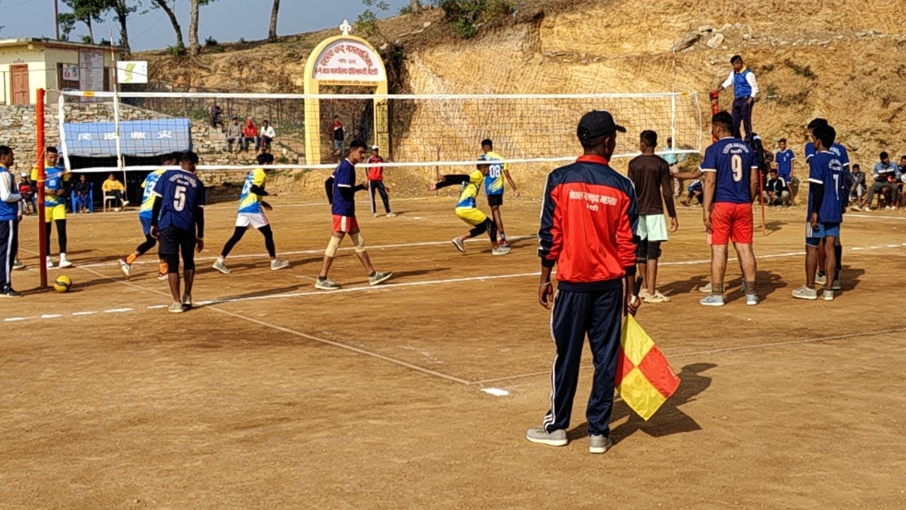 dashrathchand b vs melauli volleyball match live - YouTube