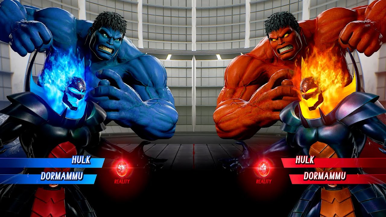 Blue Hulk & Dormammu Vs Red Hulk & Dormammu [Very Hard AI] | Marvel vs ...