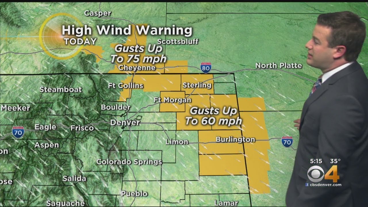 Windy Again Across Most Of Colorado - YouTube