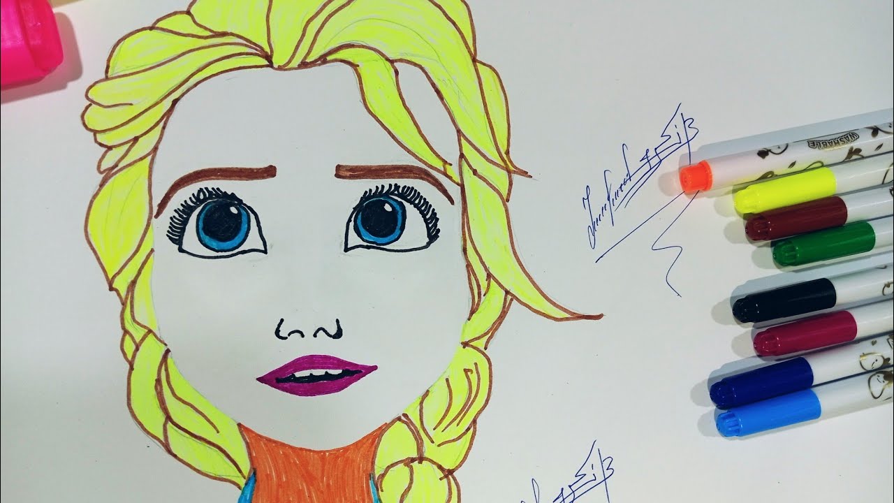 How do you draw the Elsa you're looking for? 🩵 ️ #drawing #elza # ...