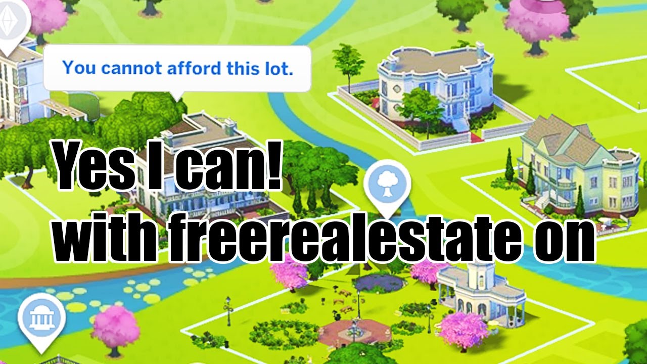 How to use Free Real Estate Cheat in the Sims 4 - YouTube