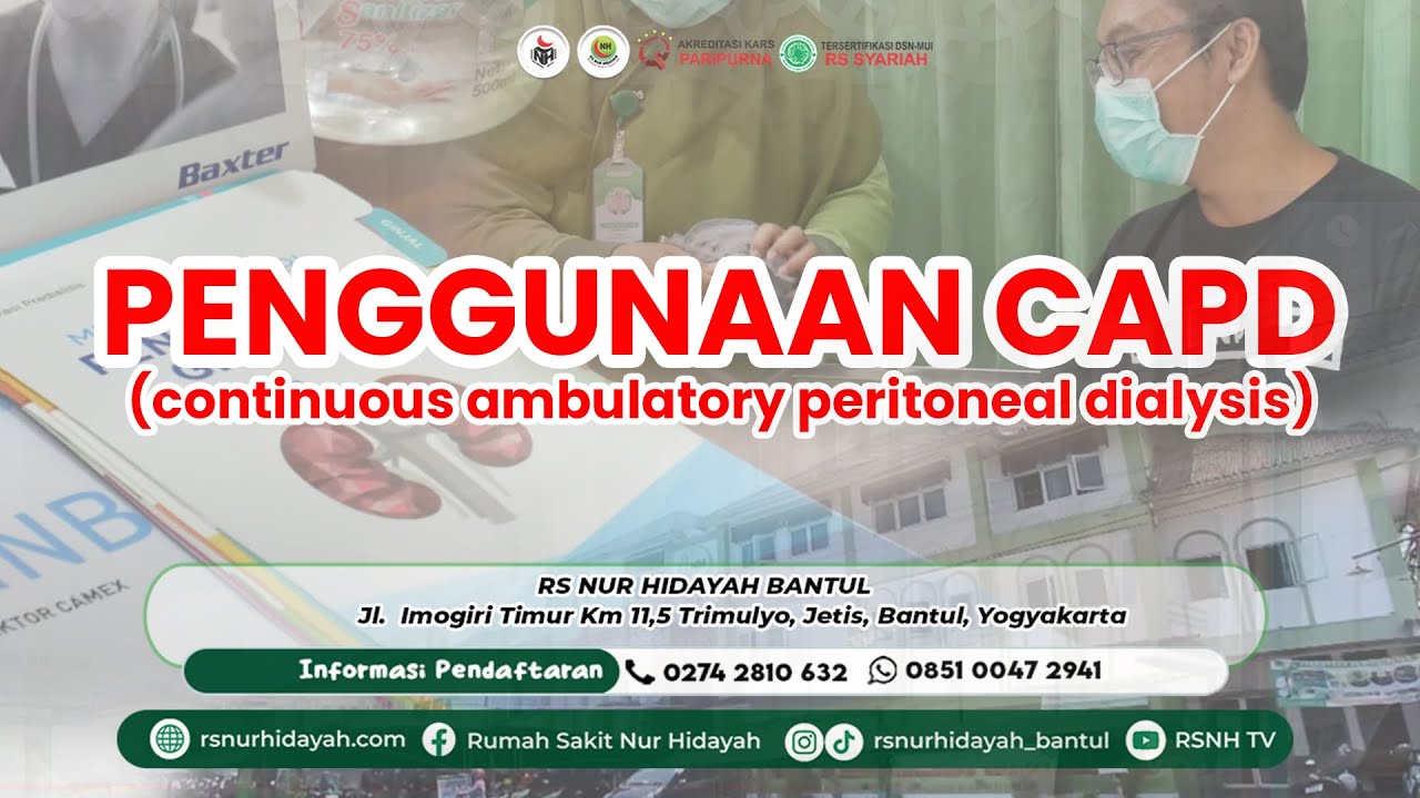 Profil CAPD RS Nur Hidayah - Metode Cuci Darah Melalui Perut - YouTube