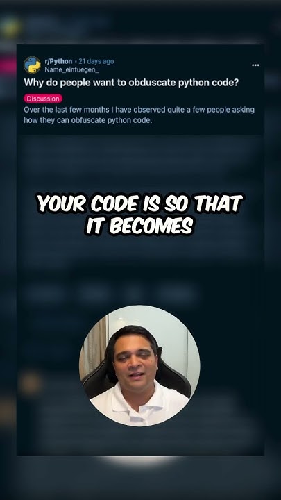 How to obfuscate python code #python #coding #protips #tips #django #learning - YouTube