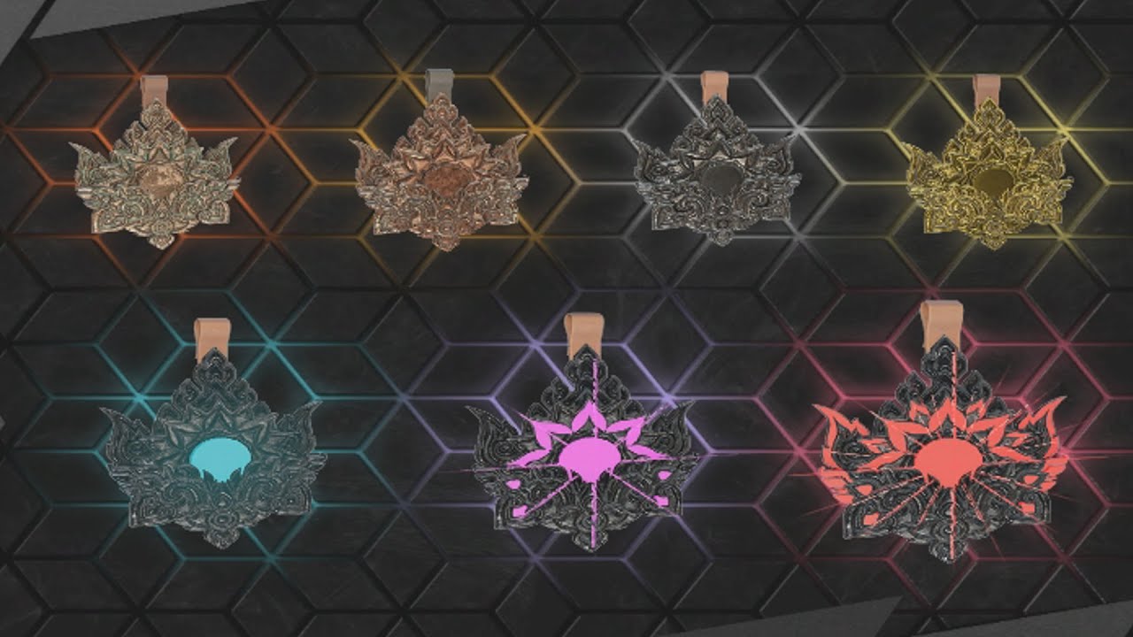 Neon Dawn season rank charms - YouTube