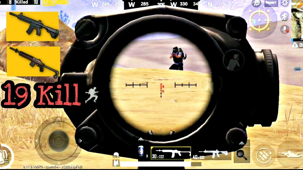 Best Guns Of PUBG Mobile :: Mini 14 + M416 - YouTube