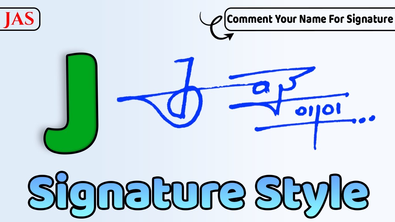 ️ Jas Name Signature Style Request Done - YouTube